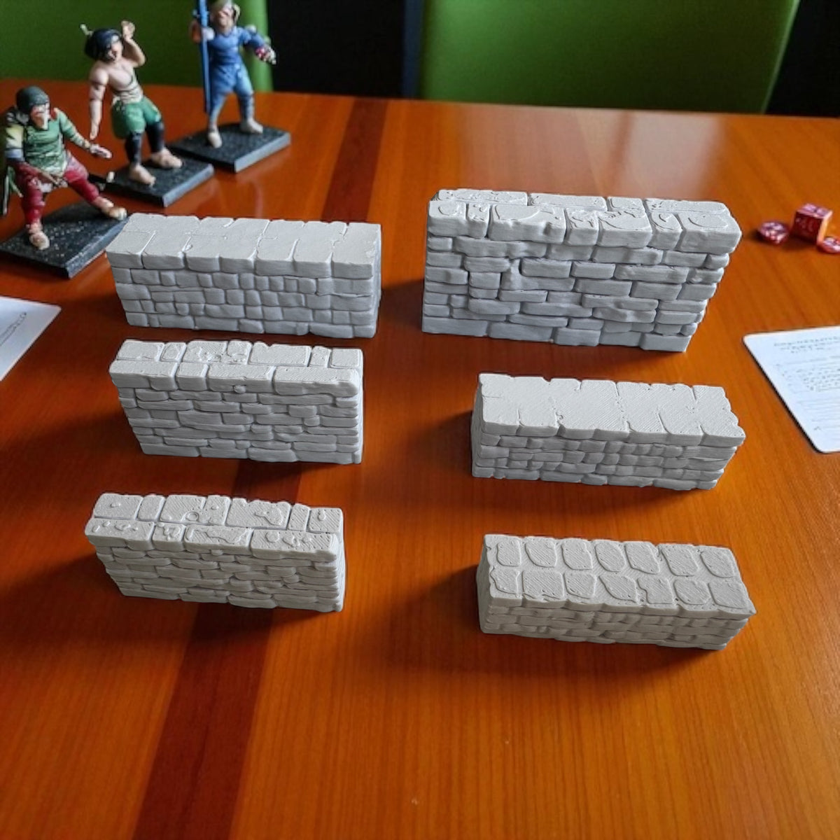 6 Pieces Cobblestone Piles & Boxes DND Terrain Compatible with Dungeon ...