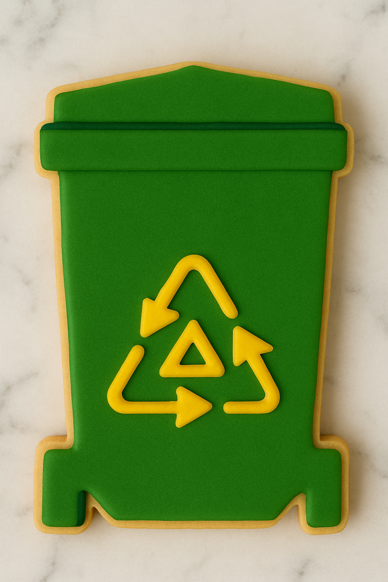 Recycle Trash Bin waste container cookie cutter – Arbi Design - CookieCutz