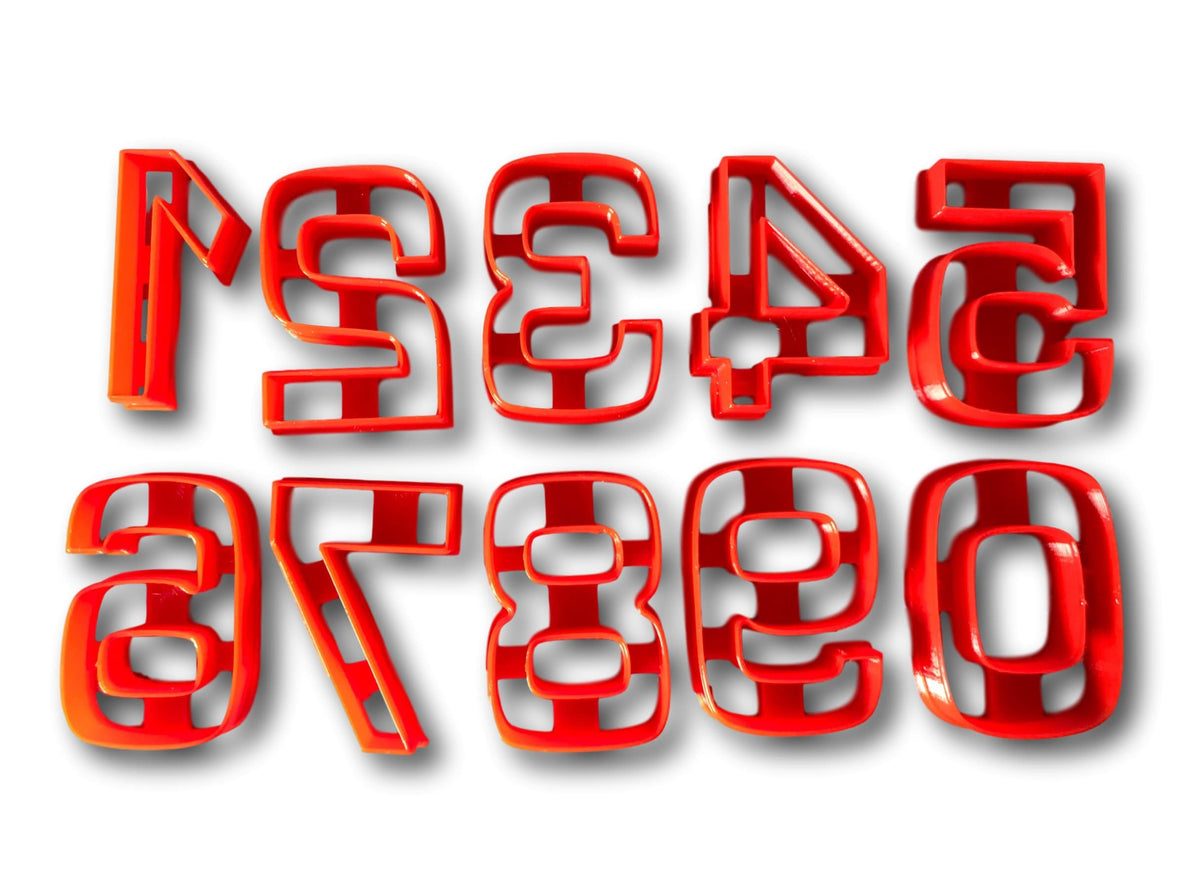 Numbers cookie cutters (set of 10) – Arbi Design - CookieCutz