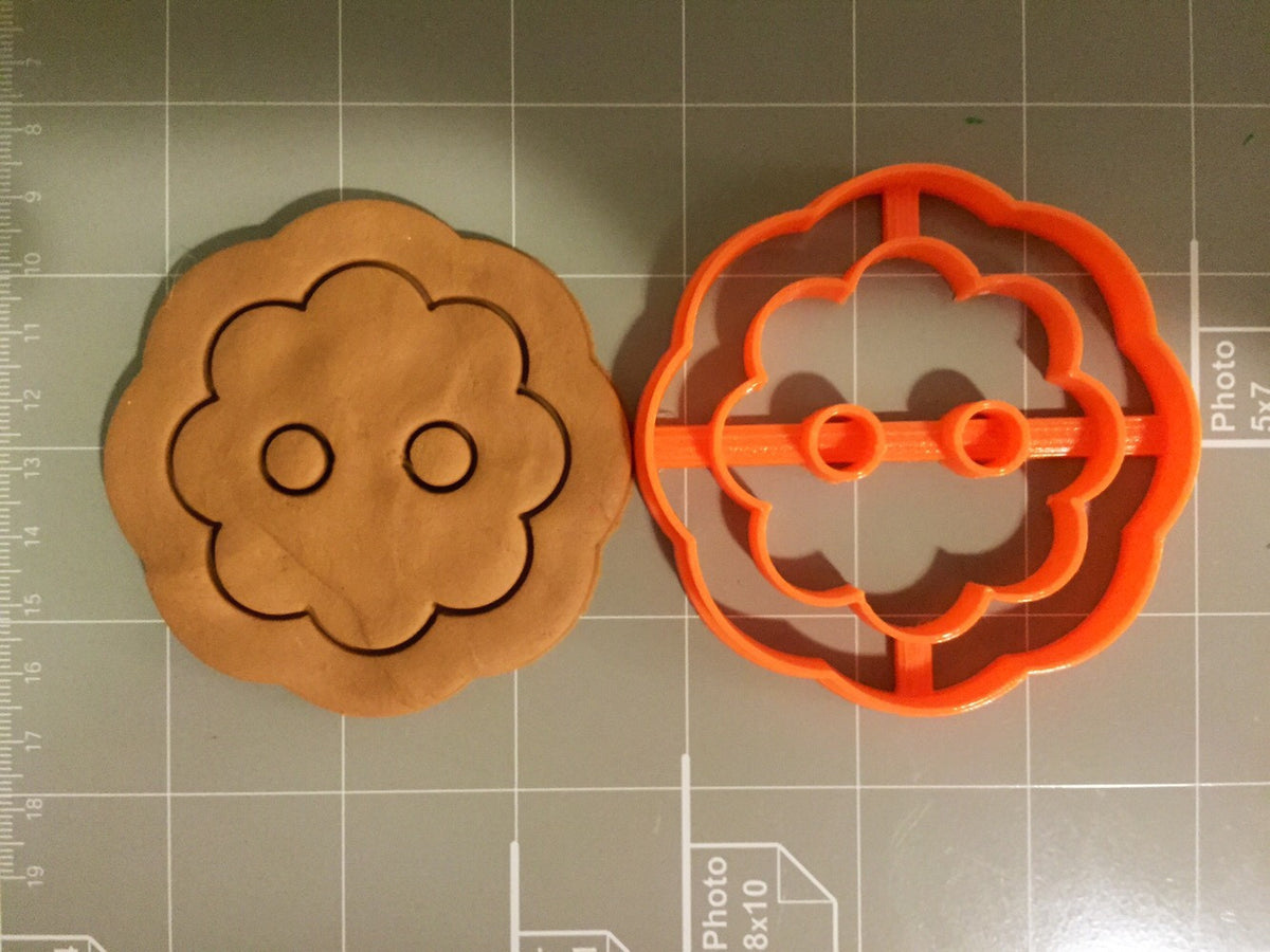 Button Cookie Cutter ( Style 2 ) – Arbi Design - CookieCutz
