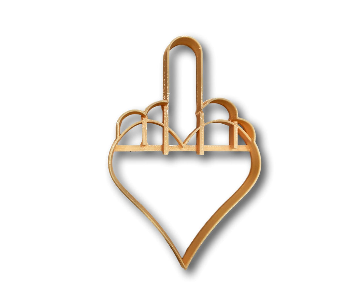 Heart Middle Finger Cookie Cutter – Arbi Design - CookieCutz