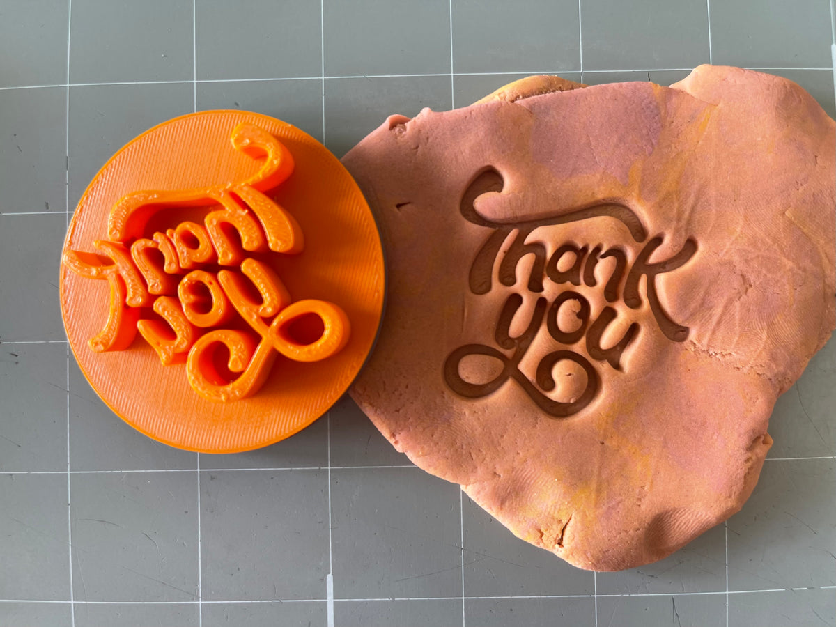 Thank You Embosser/Stamp Cake Cookie Embosser, Icing Stamp – Arbi ...