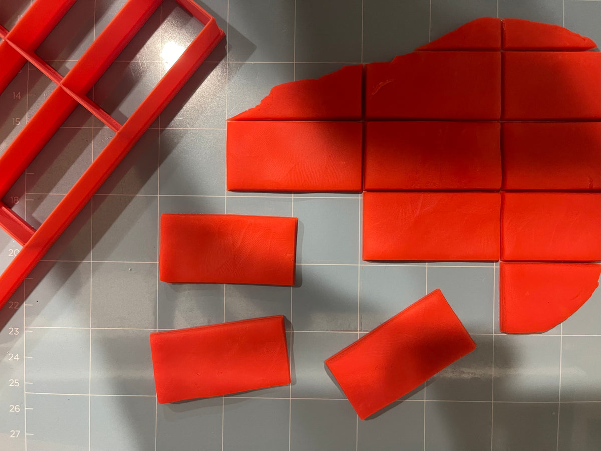 2”x1” (32 Rectangular ) Rectangular Shape multi Cookie Cutter ( 8”x8 ...