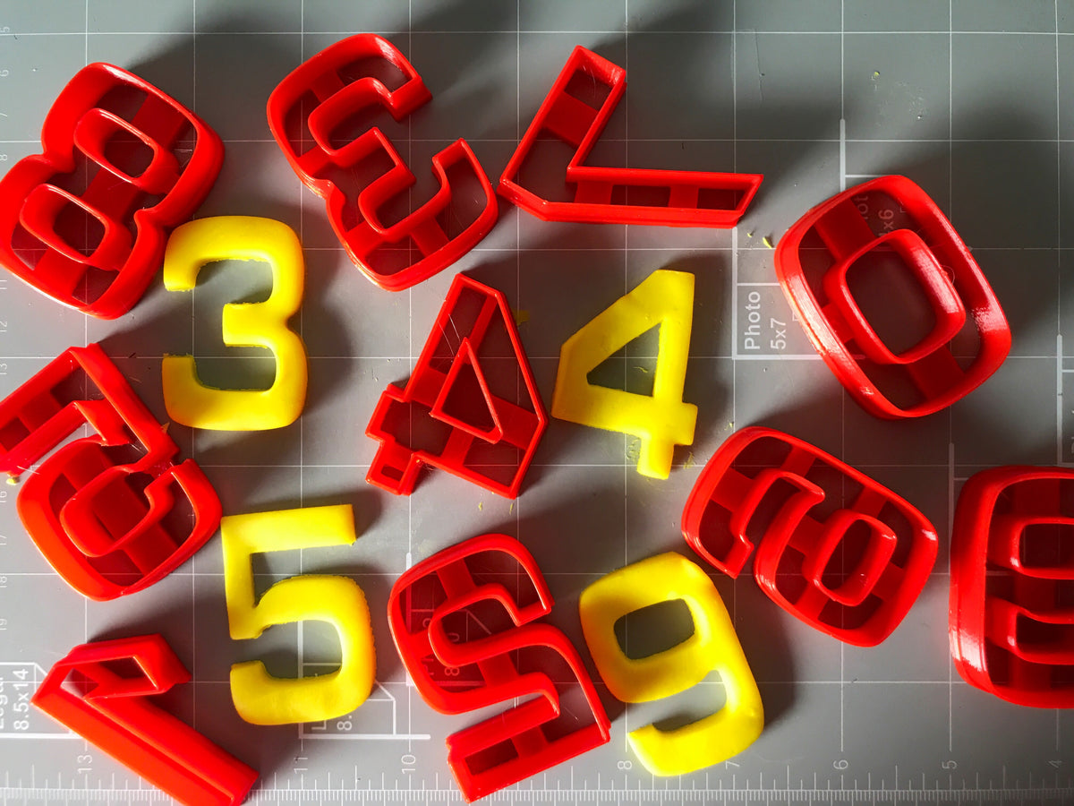 Numbers cookie cutters (set of 10) – Arbi Design - CookieCutz