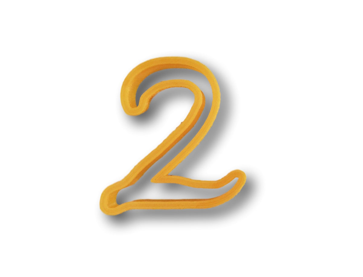 Number Two in Comic Font Cookie Cutter – Arbi Design - CookieCutz